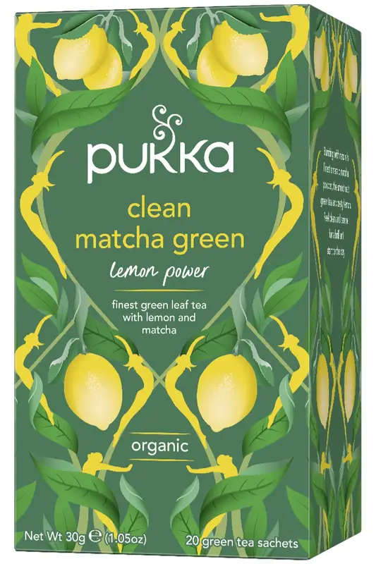 Organic Clean Matcha Green Tea, 20 Bags (Pukka) | Healthy Supplies