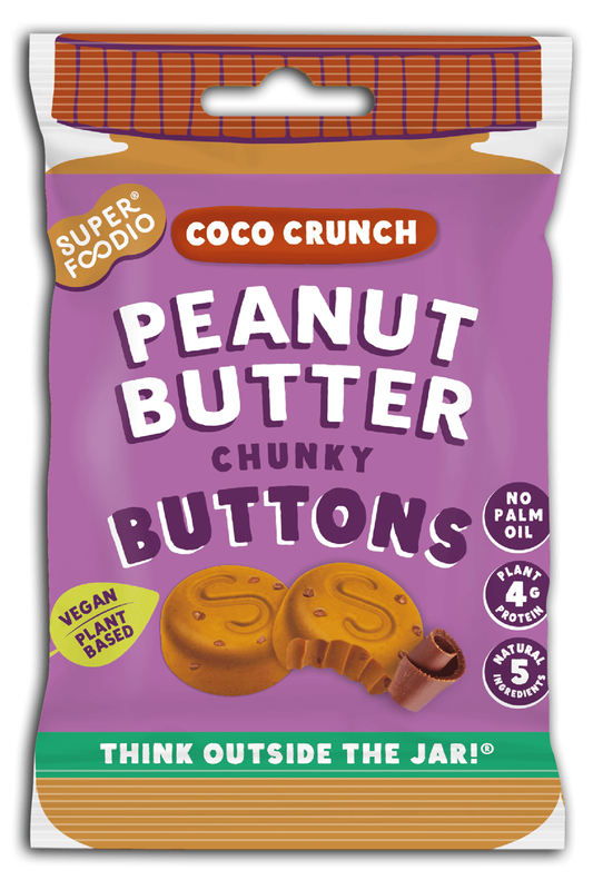 Coco Crunch Peanut Butter Buttons 20g (Superfoodio) | Healthy Supplies