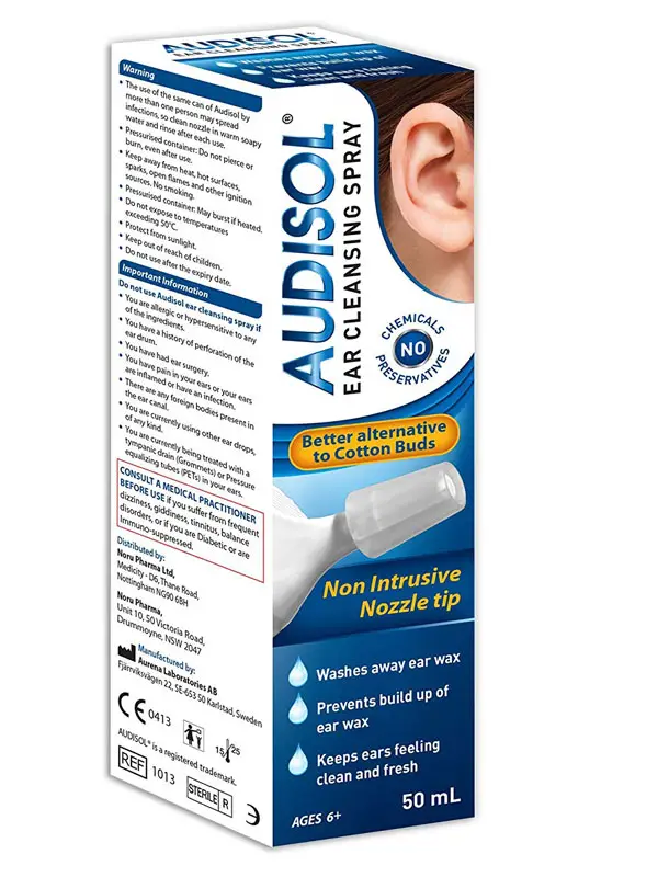 Ear Cleansing Spray 50ml (Audisol) | Healthy Supplies