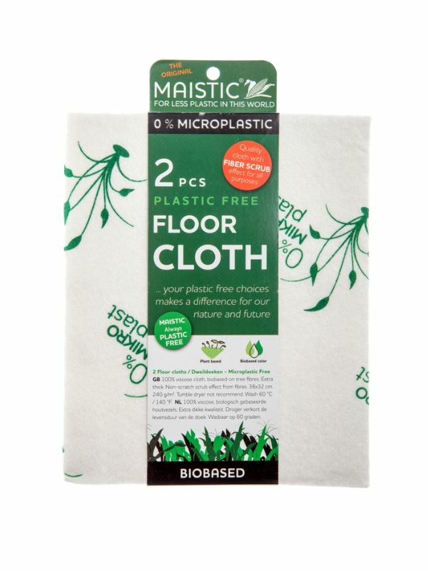 Micro Plastic-Free Floor Cloth 2 Pack (Maistic) | Healthy Supplies