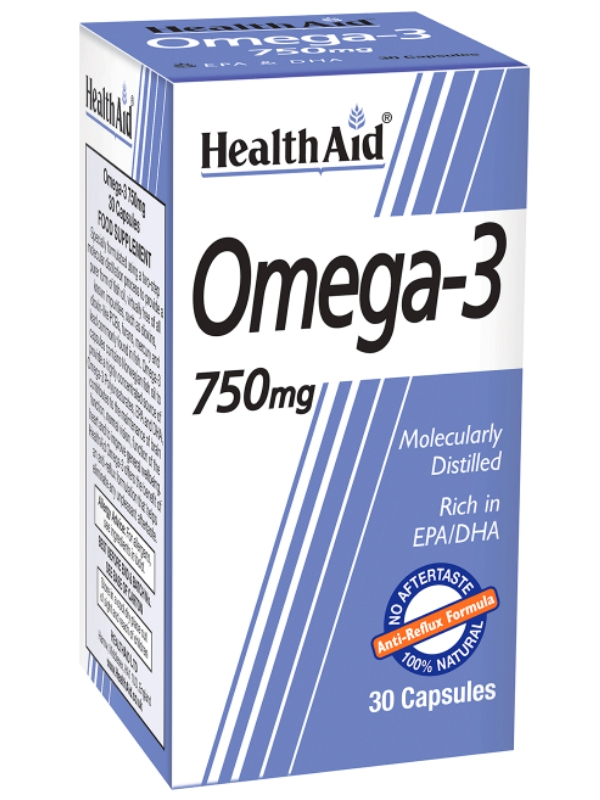 Omega 3 750mg 60caps (Health Aid) | Healthy Supplies