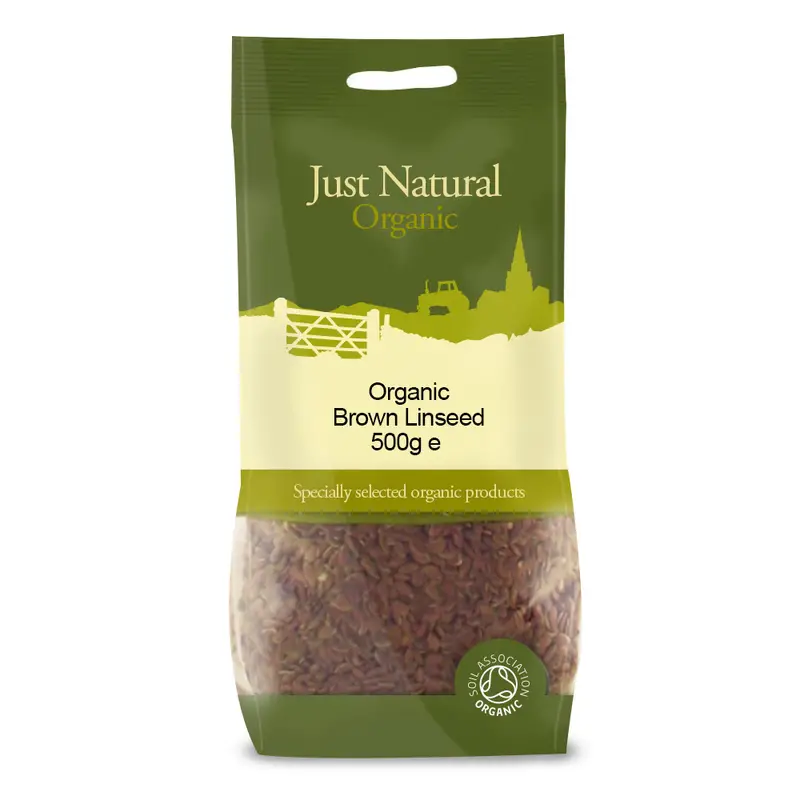 Brown Linseed 500g, Organic (Just Natural Organic) | Healthy Supplies