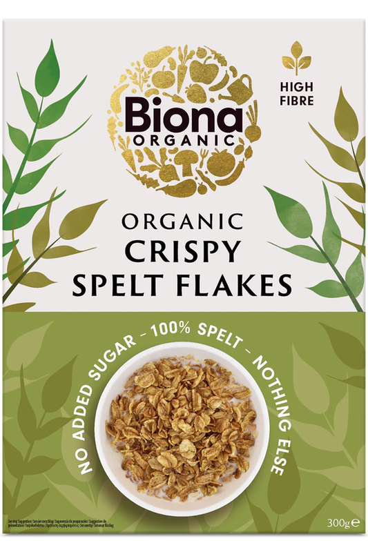 Organic Crispy Spelt Flakes 300g (Biona) | Healthy Supplies