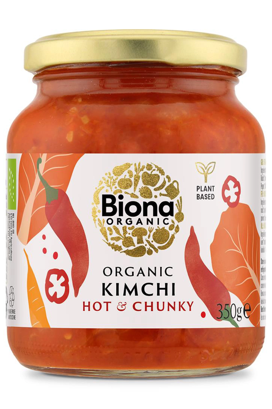 Organic Hot & Chunky Kimchi 350g (Biona) | Healthy Supplies