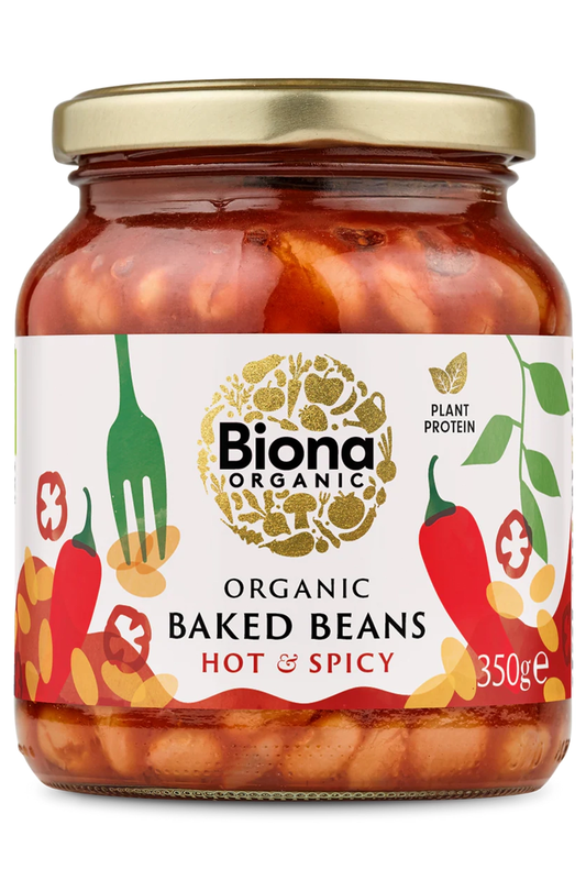 Organic Spicy Baked Beans 350g (Biona) | Healthy Supplies