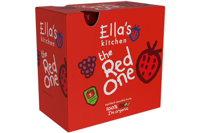 Stage 2 The Red One Smoothie, Organic Multipack 5x90g (Ella's Kitchen ...
