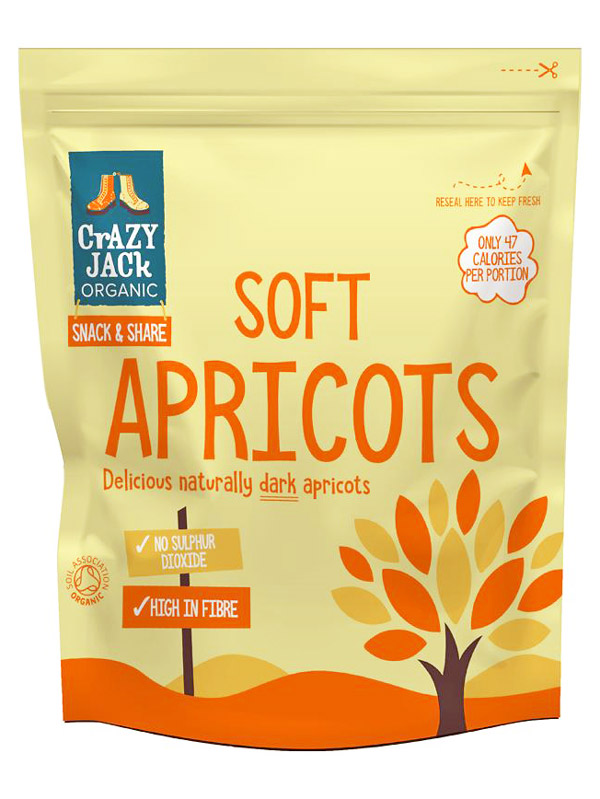 Organic Soft Dried Apricots 200g (Crazy Jack) | Healthy Supplies