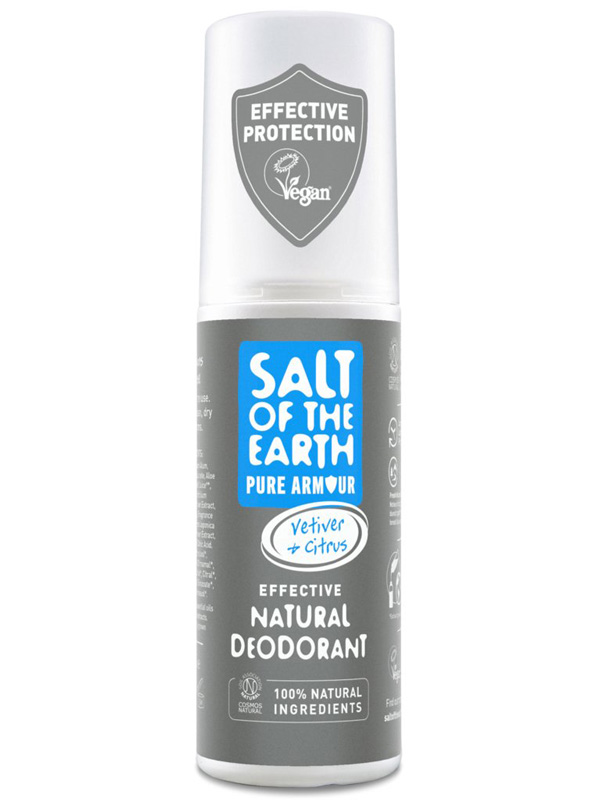 Pure Armour Natural Deodorant Spray 100ml (Salt Of the Earth) | Healthy ...