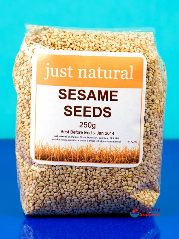 Whole Sesame Seeds, 250g Unhulled (Just Natural) | Healthy Supplies