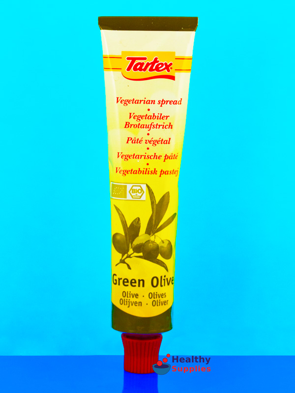 Green Olive Vegetarian Pâté, Organic 200g Tube (Tartex) | Healthy Supplies