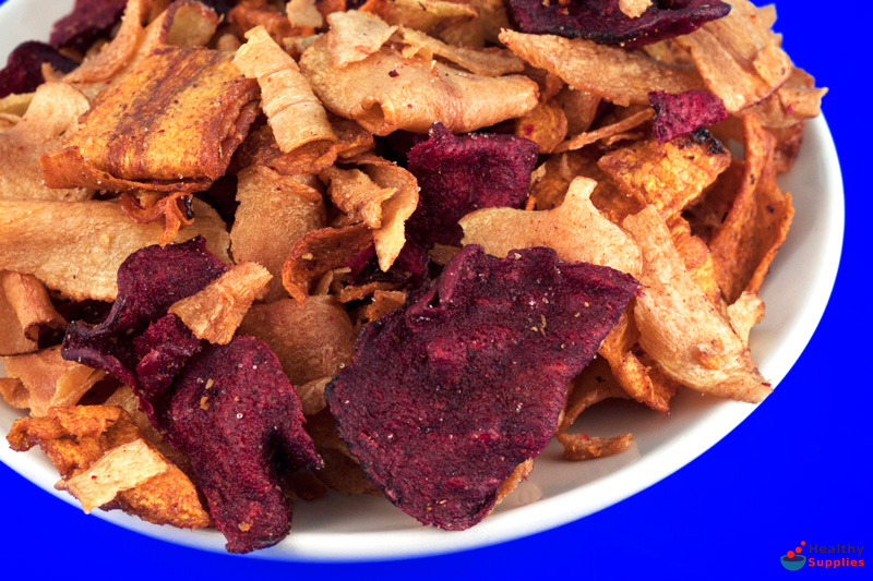 Mixed Root Veg Crisps - lightly salted 150g (Tyrrell's) | Healthy Supplies