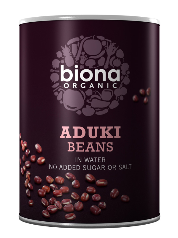 Aduki Beans in Water, Organic 400g (Biona) | Healthy Supplies