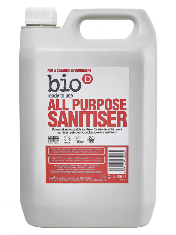 All Purpose Sanitiser 5L (Bio D) | Healthy Supplies