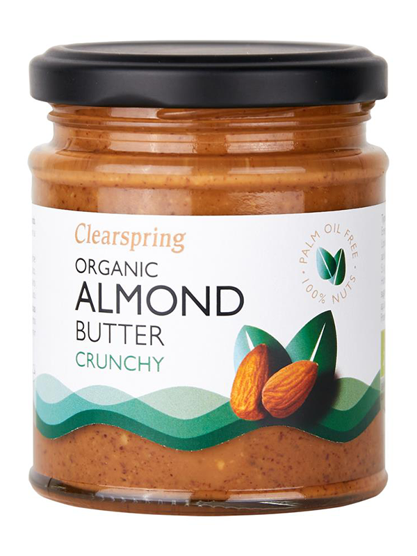 Organic Crunchy Almond Butter 170g (Clearspring) | Healthy Supplies