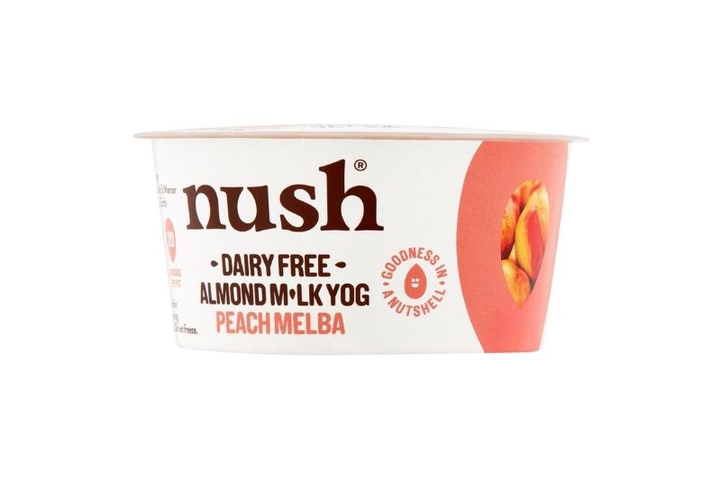Almond M*lk Yoghurt Peach Melba 120g (Nush) | Healthy Supplies