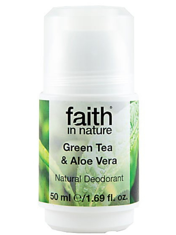 Roll On Deodorant Aloe Vera & Green Tea 50ml (Faith in Nature ...