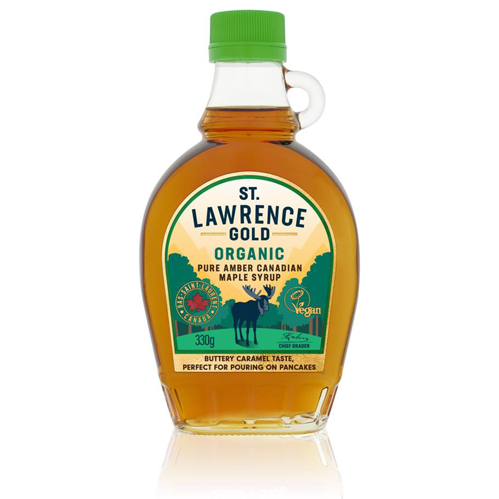 Organic Pure Amber Canadian Maple Syrup 248ml (St Lawrence Gold ...