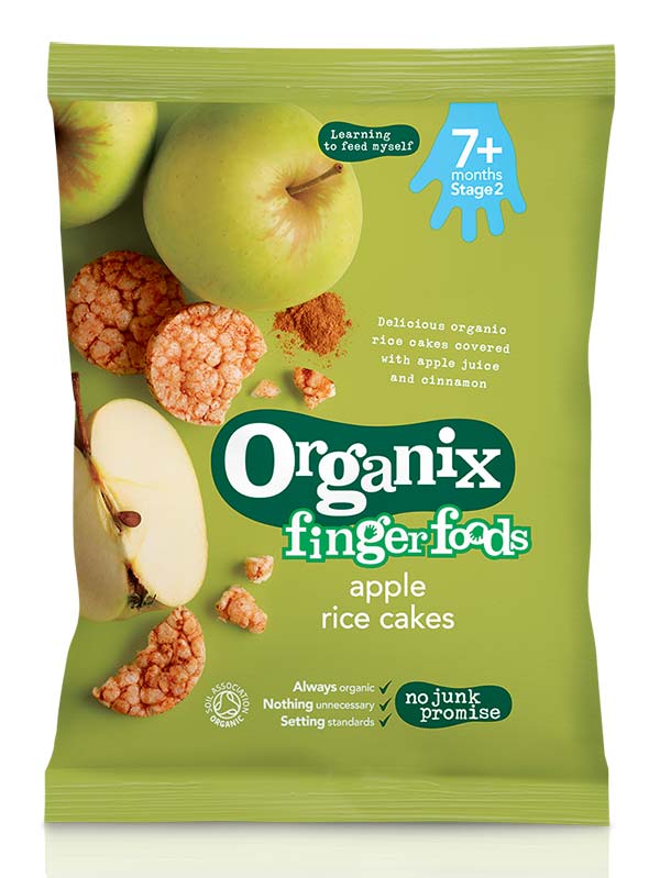 Apple Rice Cakes, Organic 50g (Organix) | Healthy Supplies