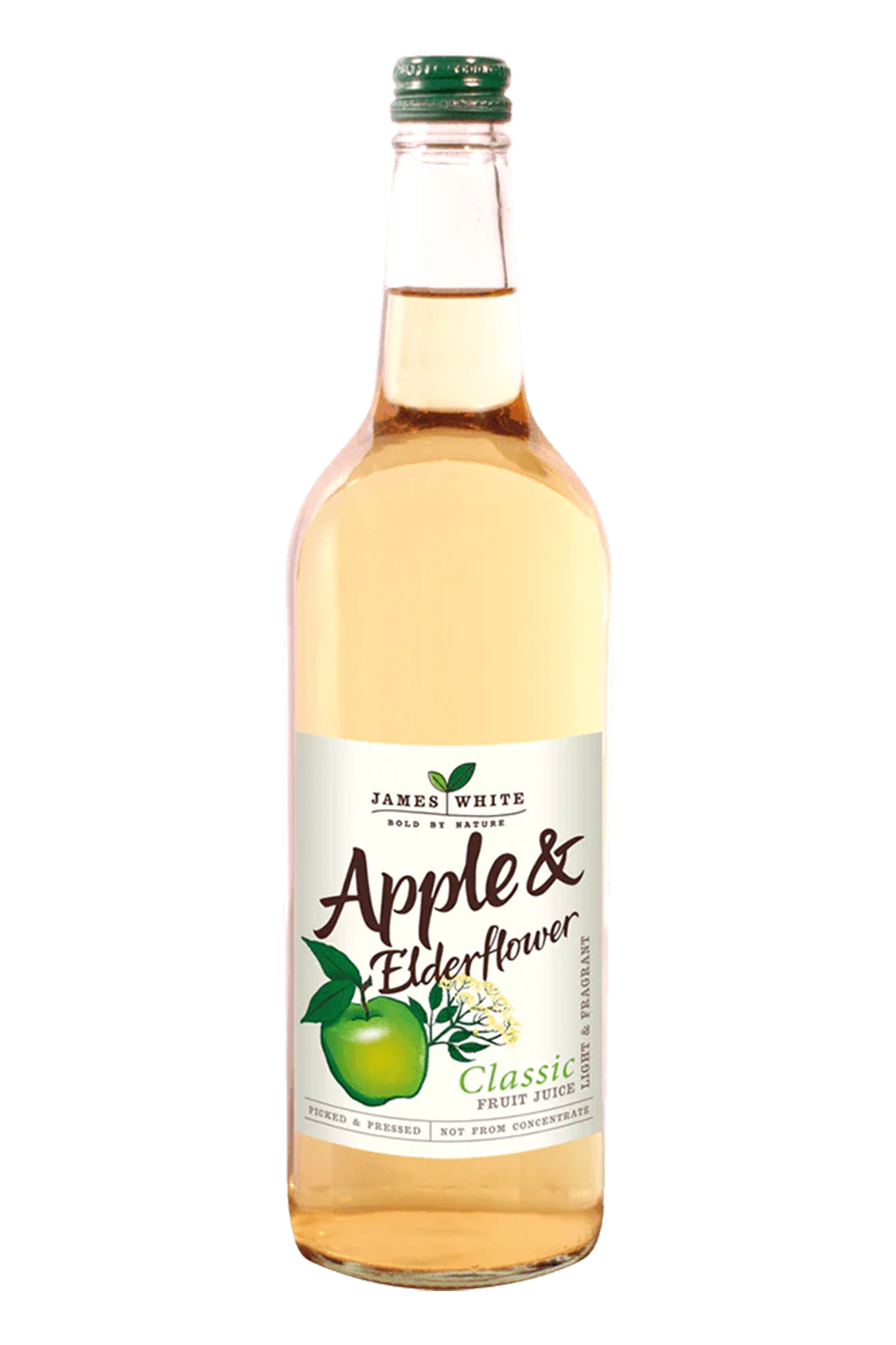 Apple & Elderflower Juice 750ml (James White) | Healthy Supplies