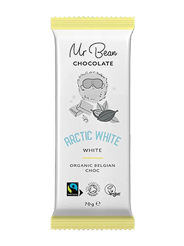 Organic Arctic White 70g (Mr Bean Chocolate) | Healthy Supplies