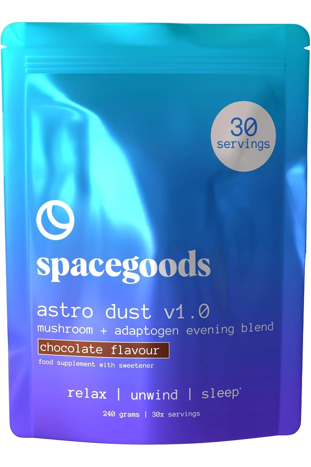 Astro Dust - Chocolate 240g (Spacegoods) | Healthy Supplies