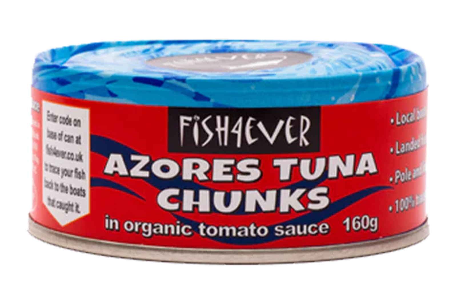 Azores Tuna Chunks in Organic Tomato Sauce 160g (Fish4ever) | Healthy ...