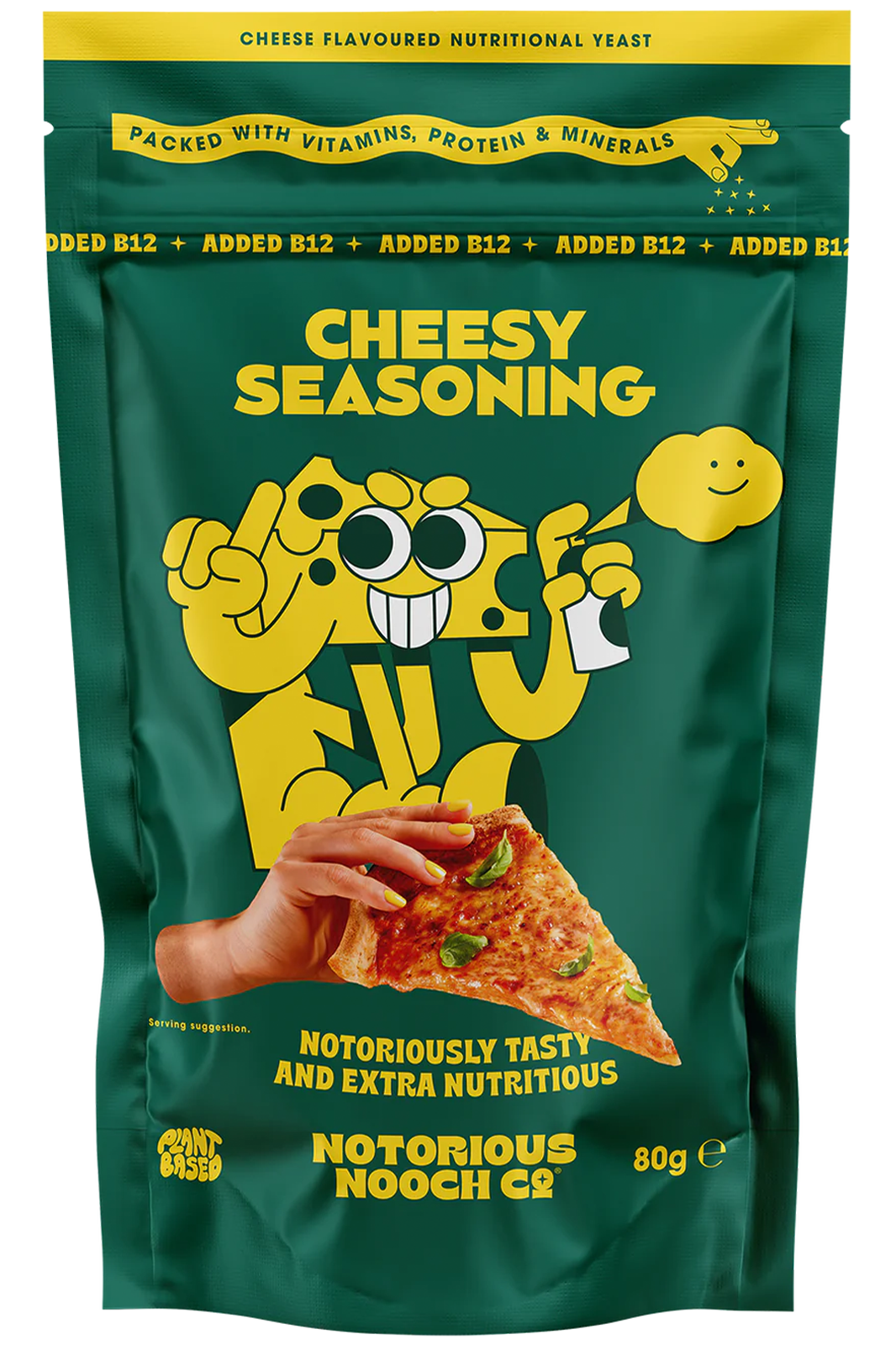 B12 Cheesy Flavour Yeast Flakes 80g (Notorious Nooch) | Healthy Supplies
