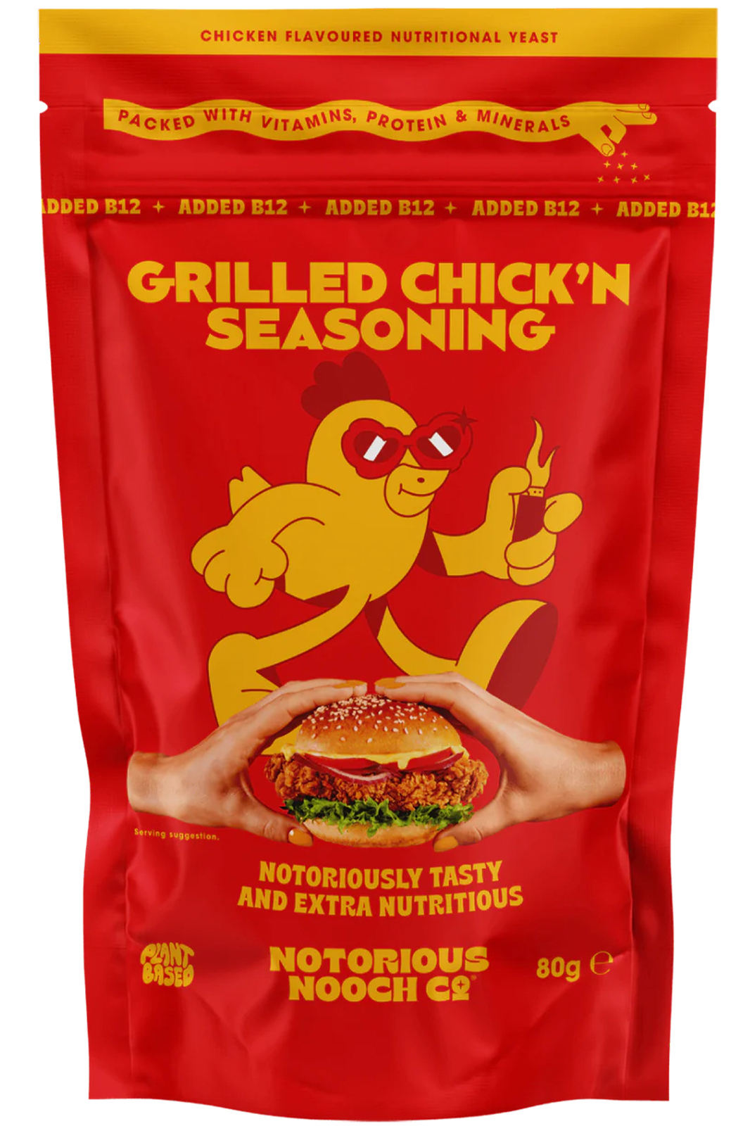 B12 Chicken Flavour Yeast Flakes 80g (Notorious Nooch) | Healthy Supplies