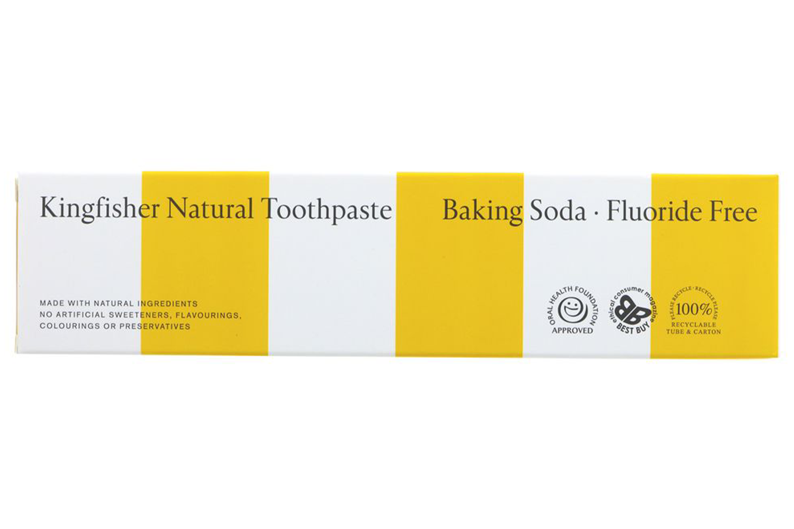 Baking Soda Mint Toothpaste 100ml (Kingfisher) | Healthy Supplies