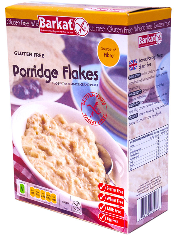 Porridge Flakes, Gluten-Free 500g (Barkat) | Healthy Supplies