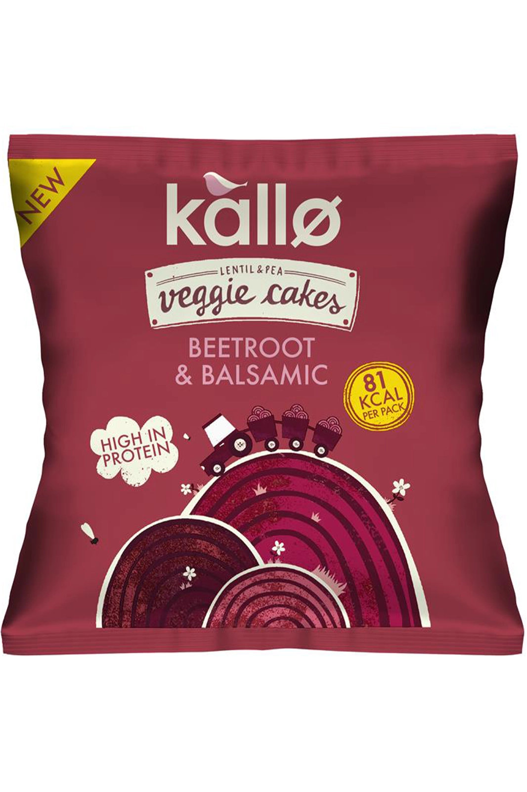 Beetroot & Balsamic Veggie Cakes Snack Pack 22g (Kallo) | Healthy Supplies