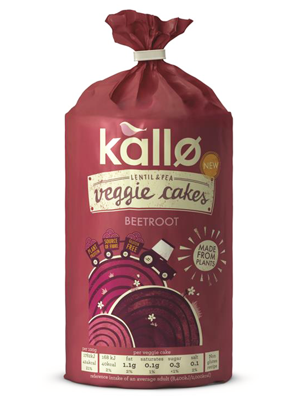 Beetroot Veggie Cakes 122g (Kallo) | Healthy Supplies