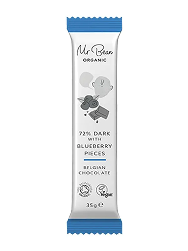 Organic Berries and Beans Chocolate Bar 35g (Mr Bean Chocolate ...