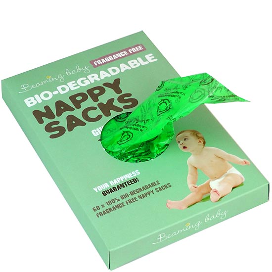 Bio-degradable Nappy Sacks, Fragrance Free x 60 (Beaming Baby ...