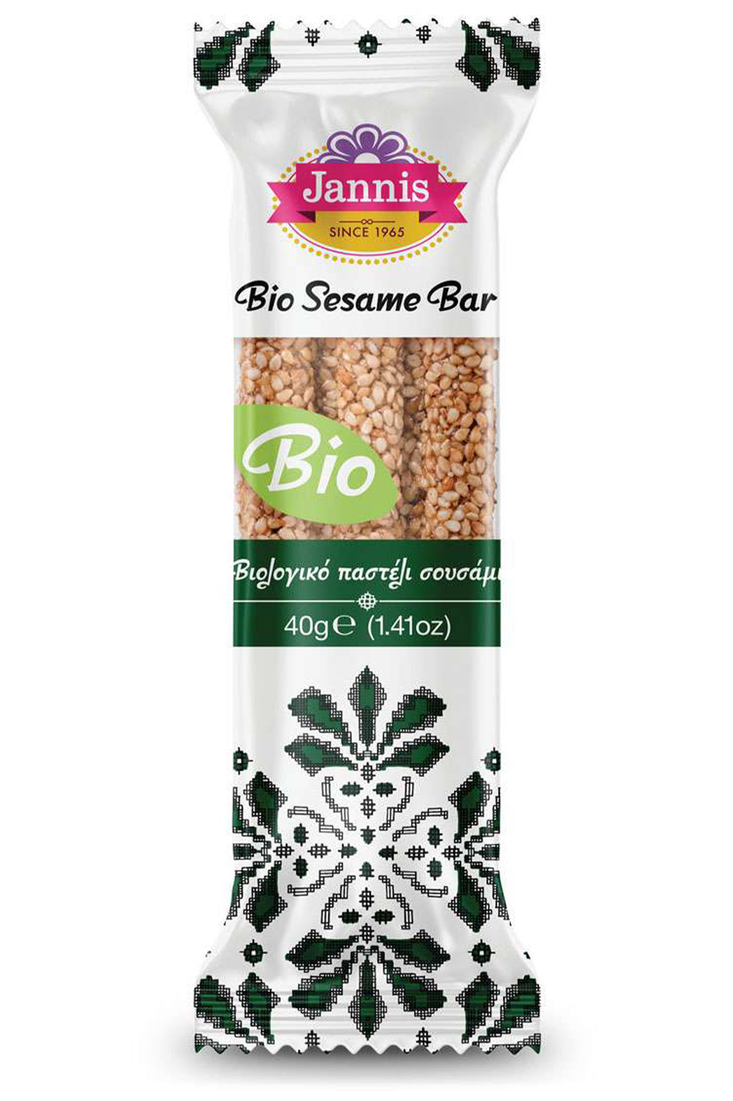 Organic Bio Sesame Bar 40g (Jannis) | Healthy Supplies