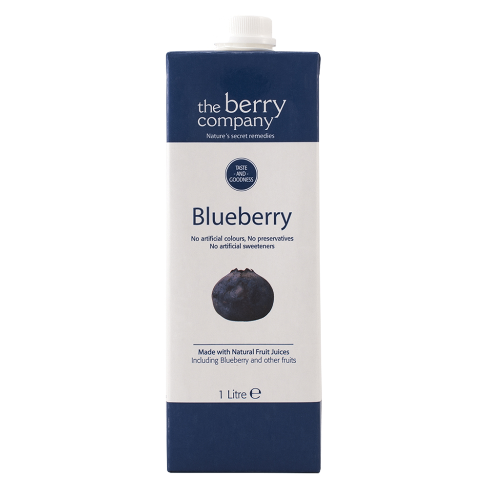 Blueberry Juice Drink, 1 Litre (The Berry Company) | Healthy Supplies