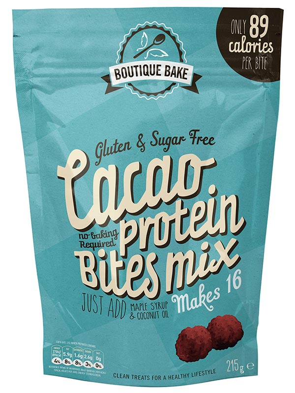 Cacao Protein Bites Mix, Gluten-Free 215g (Boutique Bake) | Healthy ...