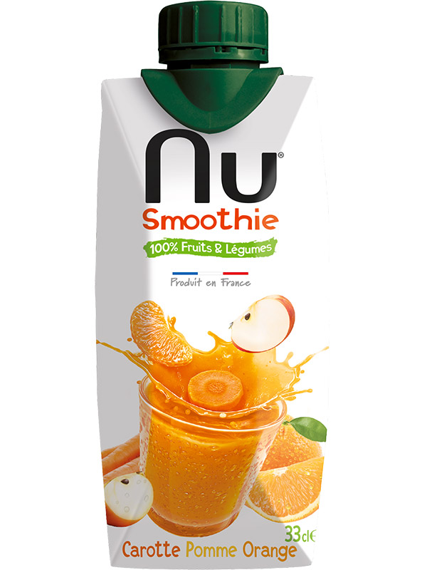 Carrot, Apple & Orange Smoothie 330ml (NU Smoothies) | Healthy Supplies