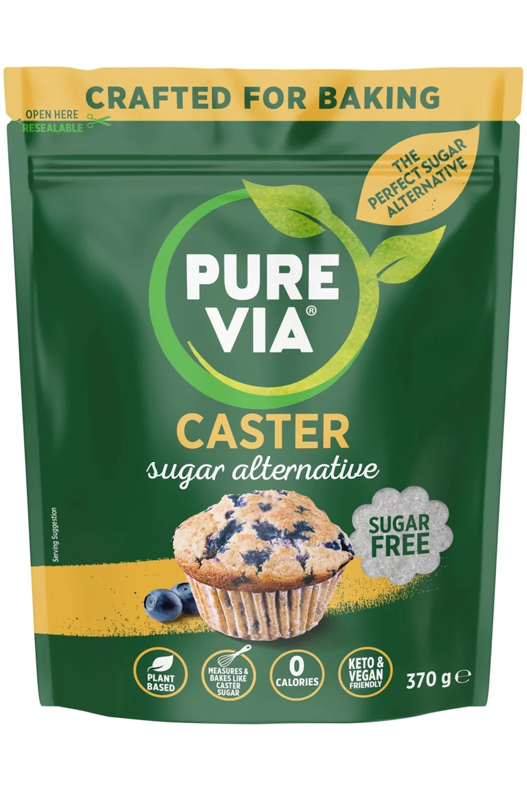 Baker's Secret Caster Sugar Alternative 370g (Pure Via) | Healthy Supplies