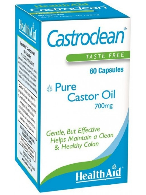 Castroclean Castor Oil Supplements, 60 Capsules (Health Aid) | Healthy ...