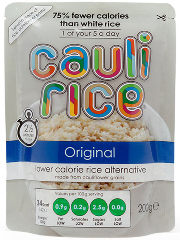 Original Plain Cauliflower Rice, 200g (Caulirice) | Healthy Supplies