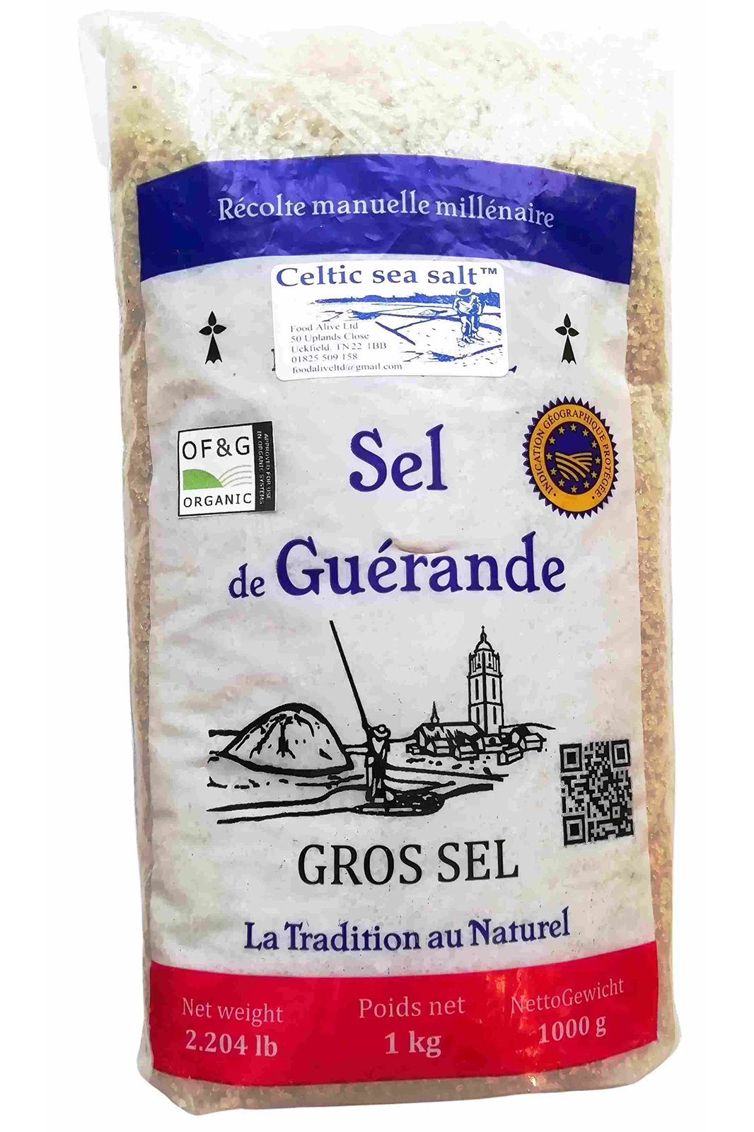 Organic Celtic Coarse Sea Salt 1kg (Food Alive) | Healthy Supplies