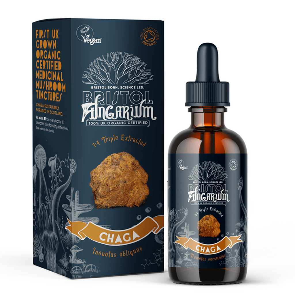 Organic Chaga Mushroom Tincture 50ml (Bristol Fungarium) | Healthy Supplies