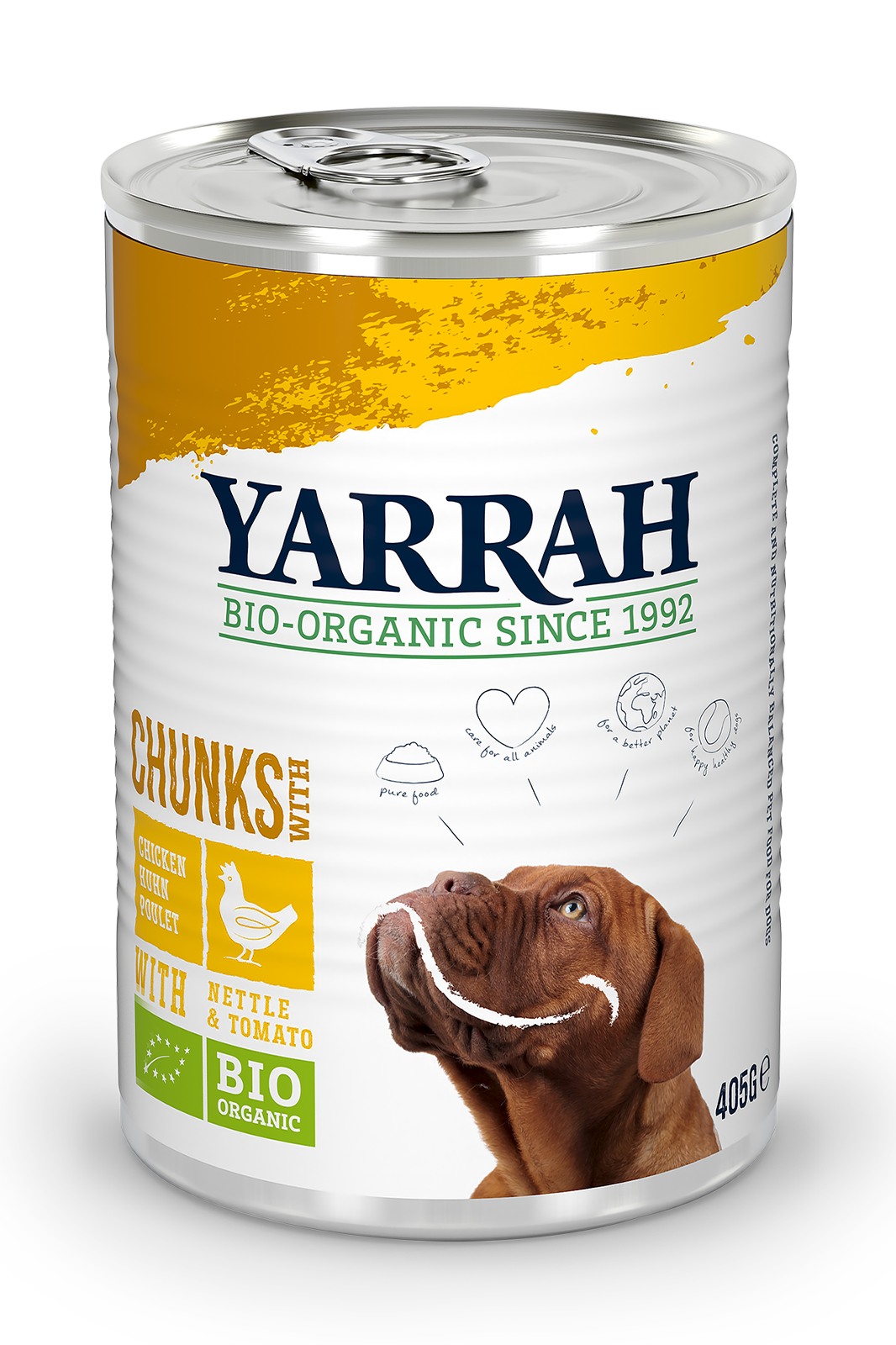 Organic Chicken Chunks for Dogs 405g (Yarrah) | Healthy Supplies