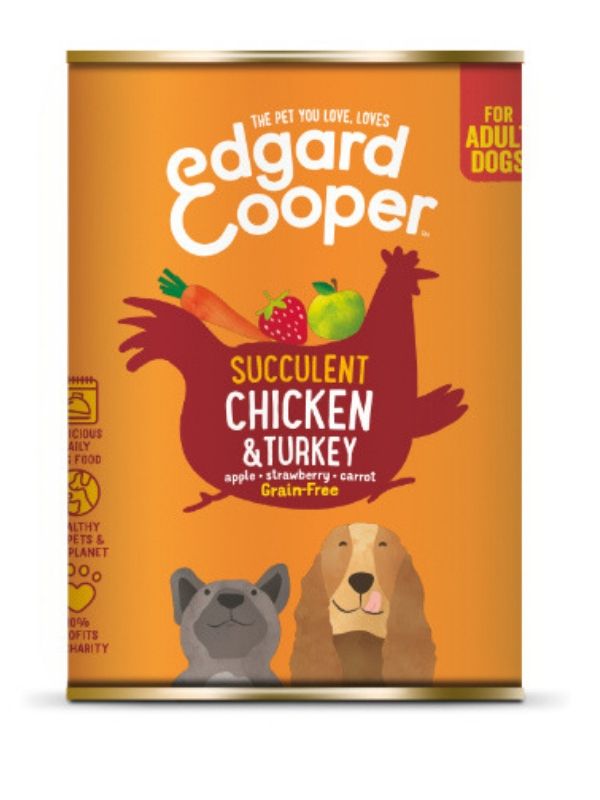 Chicken, Turkey, Apple and Carrot 400g (Edgard & Cooper) | Healthy Supplies