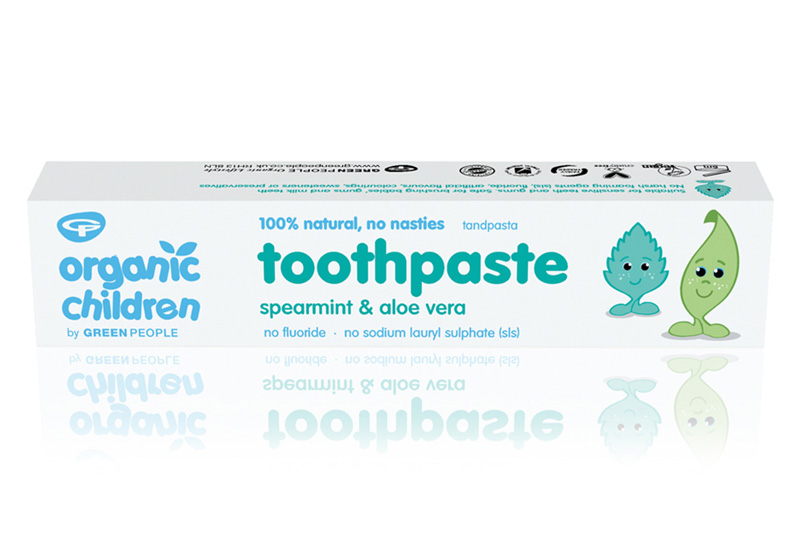 Children Spearmint & Aloe Vera Toothpaste, Organic 50ml (Green People ...