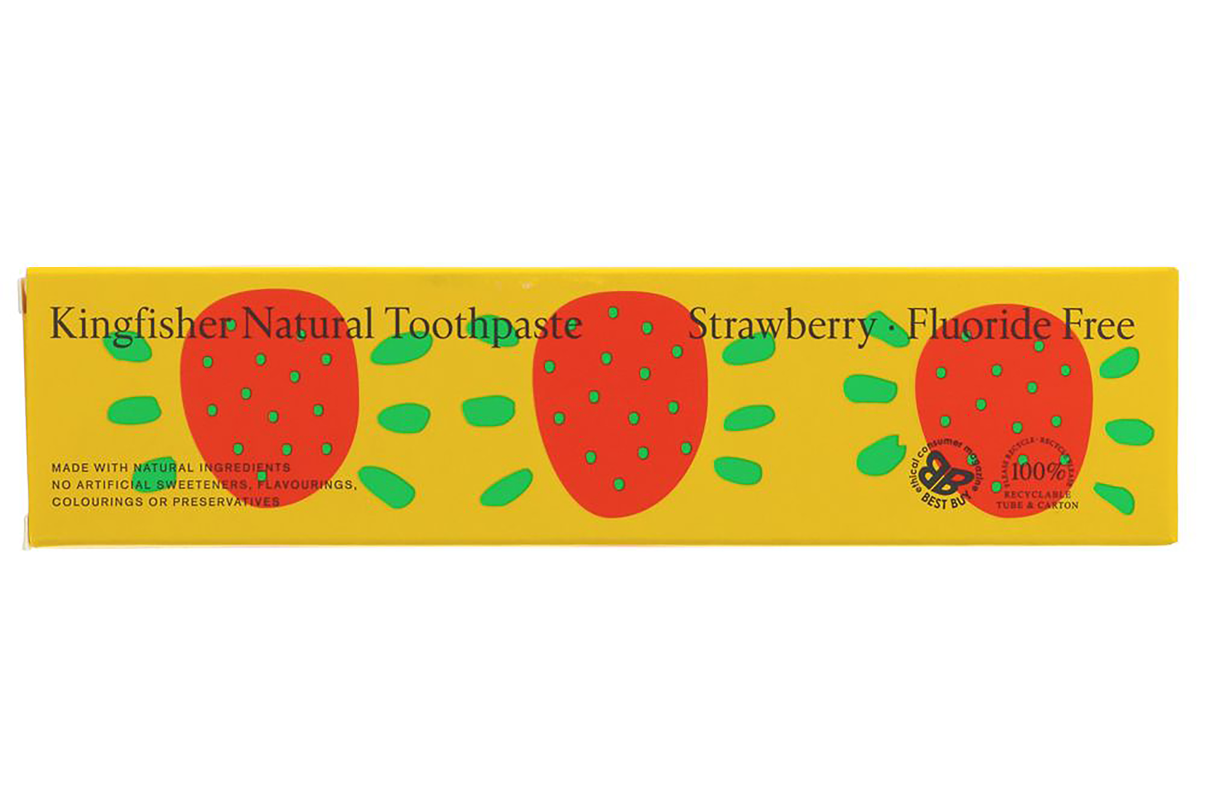 Children's Strawberry Toothpaste 100ml (Kingfisher) | Healthy Supplies