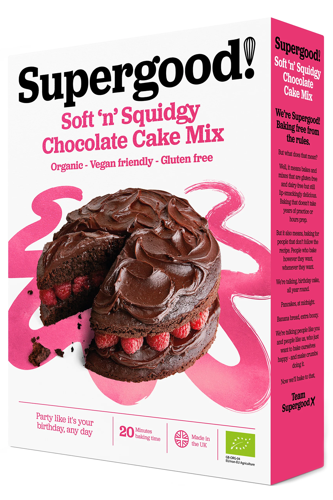 Organic Soft 'n' Squidgy Chocolate Cake Mix 350g (Supergood!) | Healthy ...