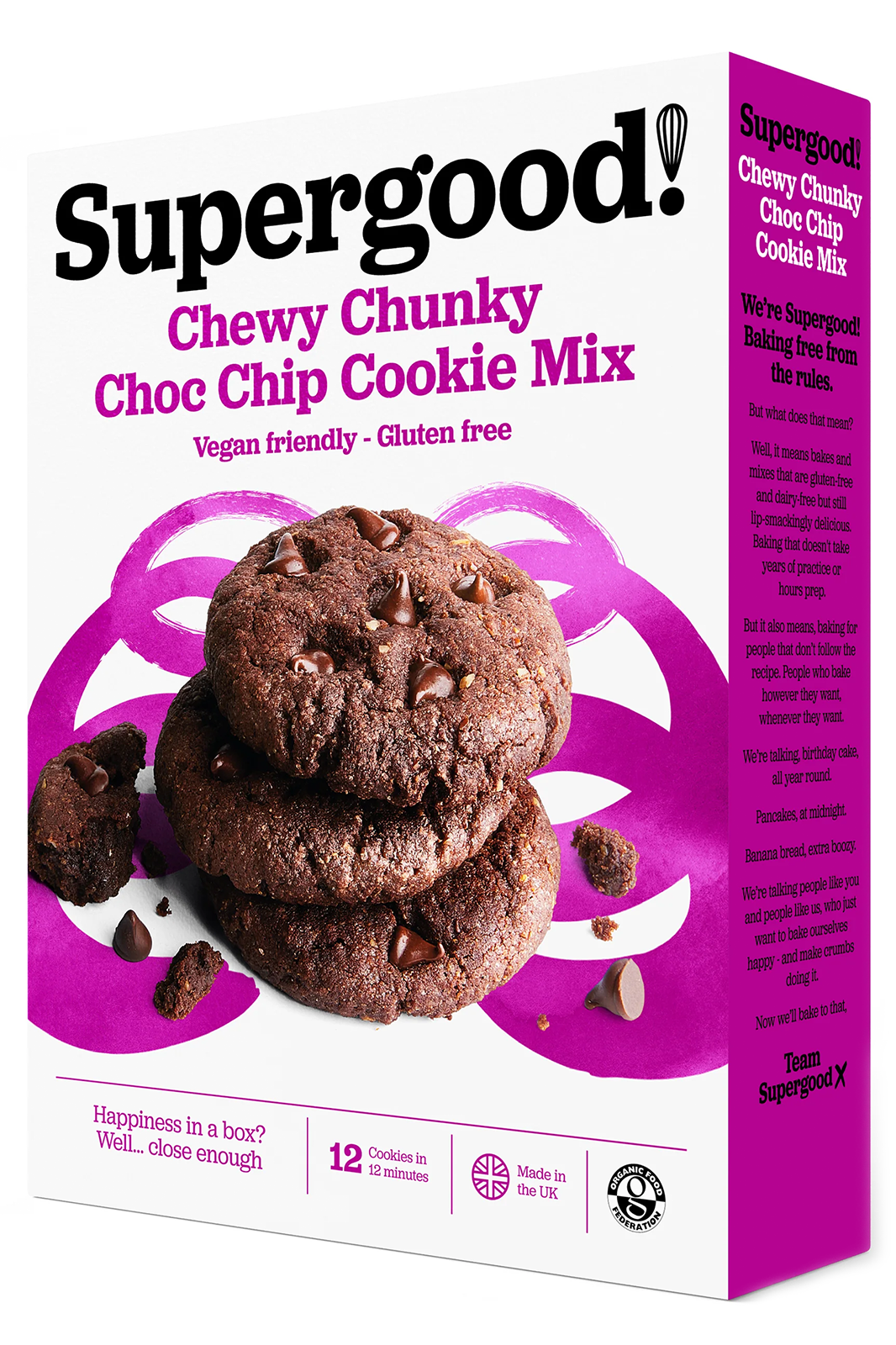 Chewy Chunky Choc Chip Cookie Mix 245g (Supergood!) | Healthy Supplies
