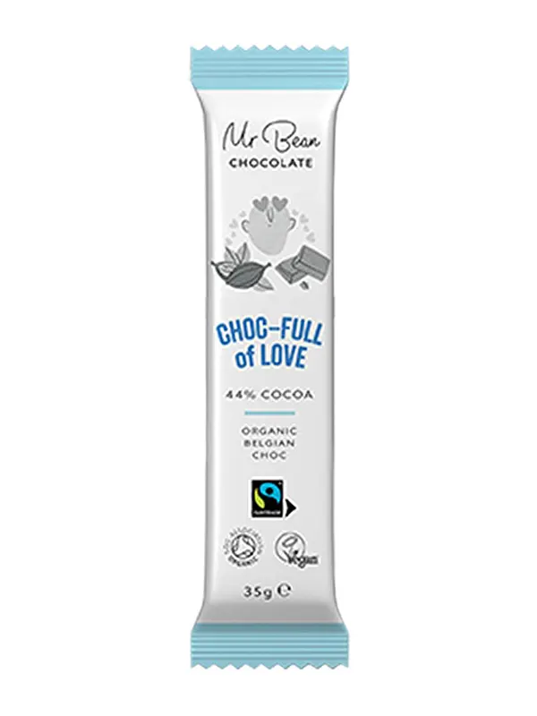 Organic Choc-Full of Love 35g (Mr Bean Chocolate) | Healthy Supplies